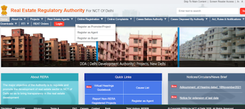 RERA Delhi Website Registration Process for Promoter/Project: A ... RERA Delhi Website Registration Process for Promoter/Project: A ...